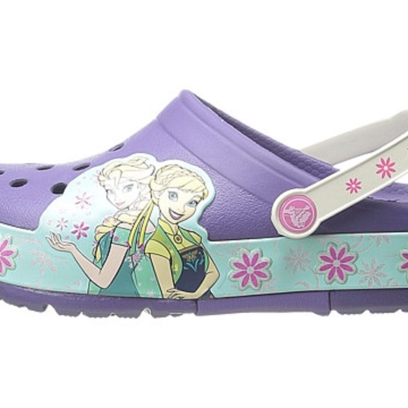 CROCS | Shoes | Frozen Crocs Light Up Anna Elsa Frozen Fever New Girls ...